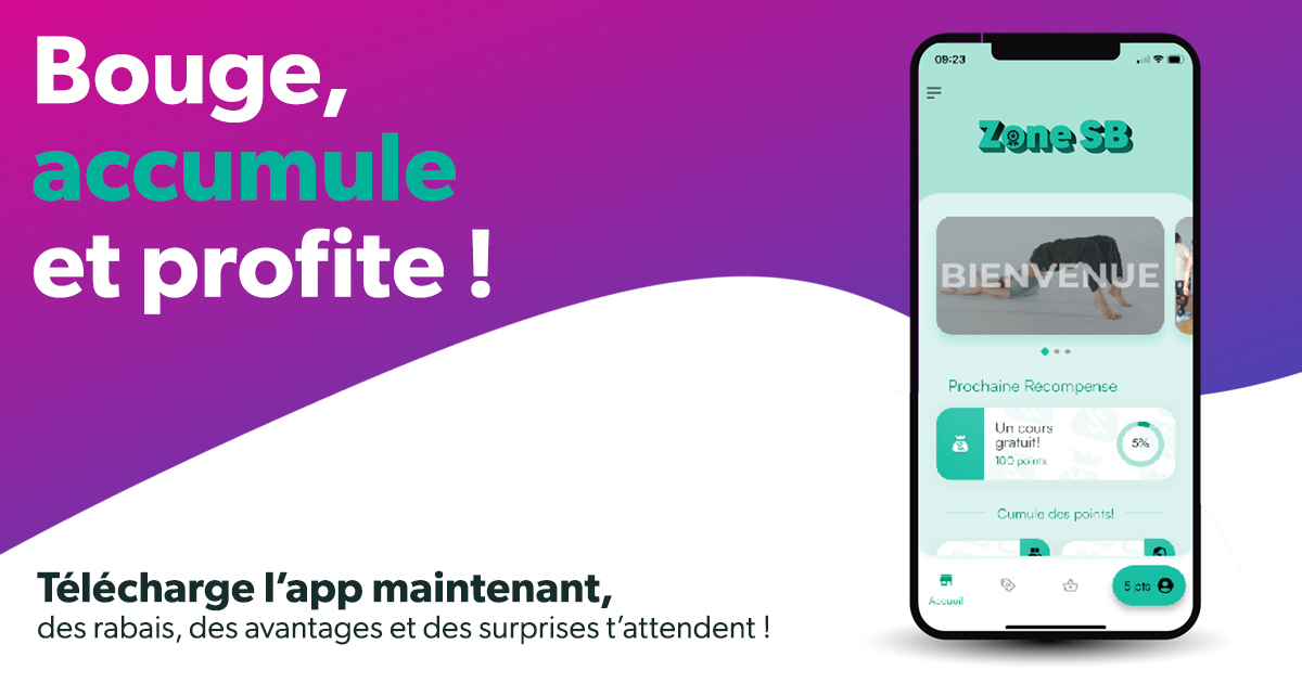 Programme de récompenses SB - Studio Bizz | Danse - Yoga - Fitness